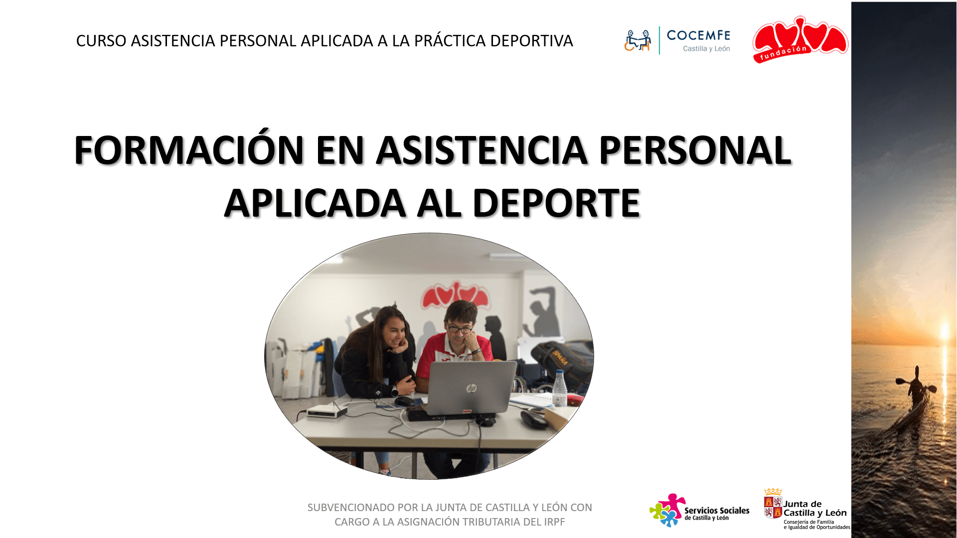 Formación sobre Asistencia Personal aplicada a la práctica deportiva ...